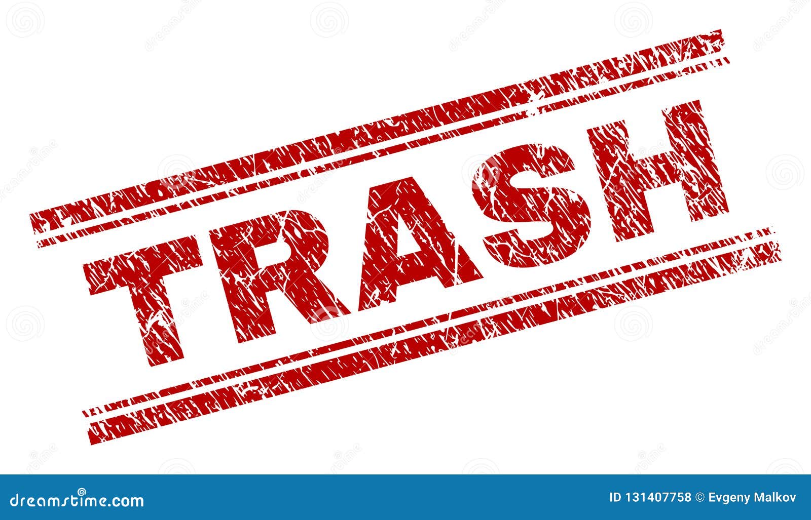 Grunge Textured TRASH Stamp Seal Stock Vector - Illustration of unclean ...