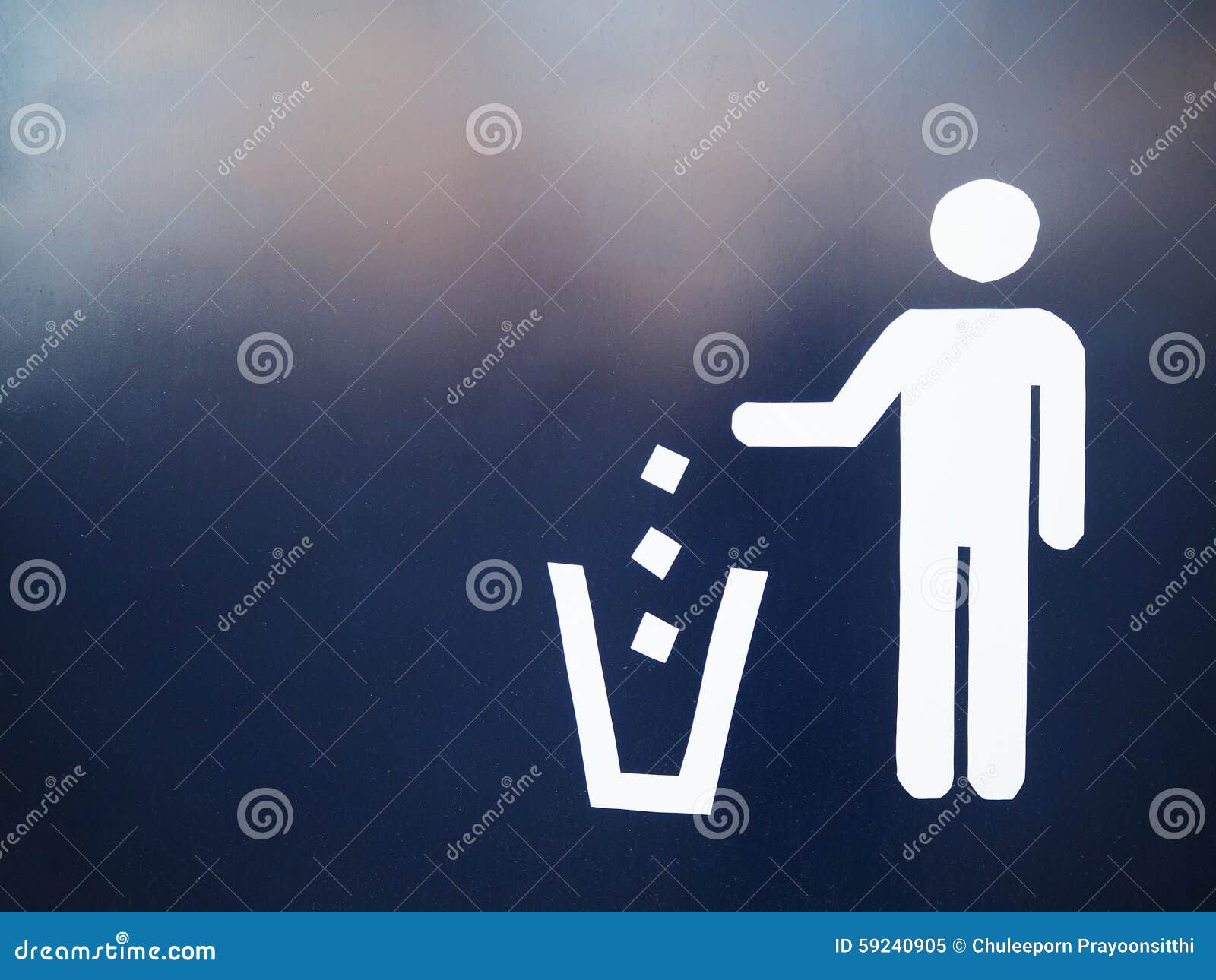 Trash sign stock image. Image of reduce, warning, throwing - 59240905