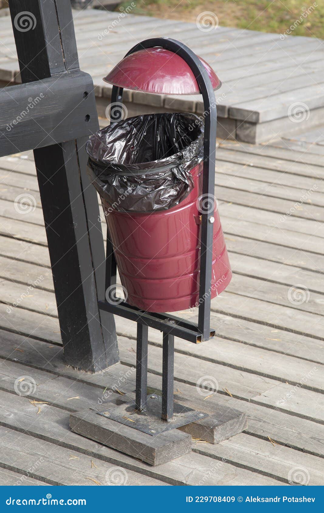 Trash on the Street in the Park.Garbage Collection in the City Stock ...