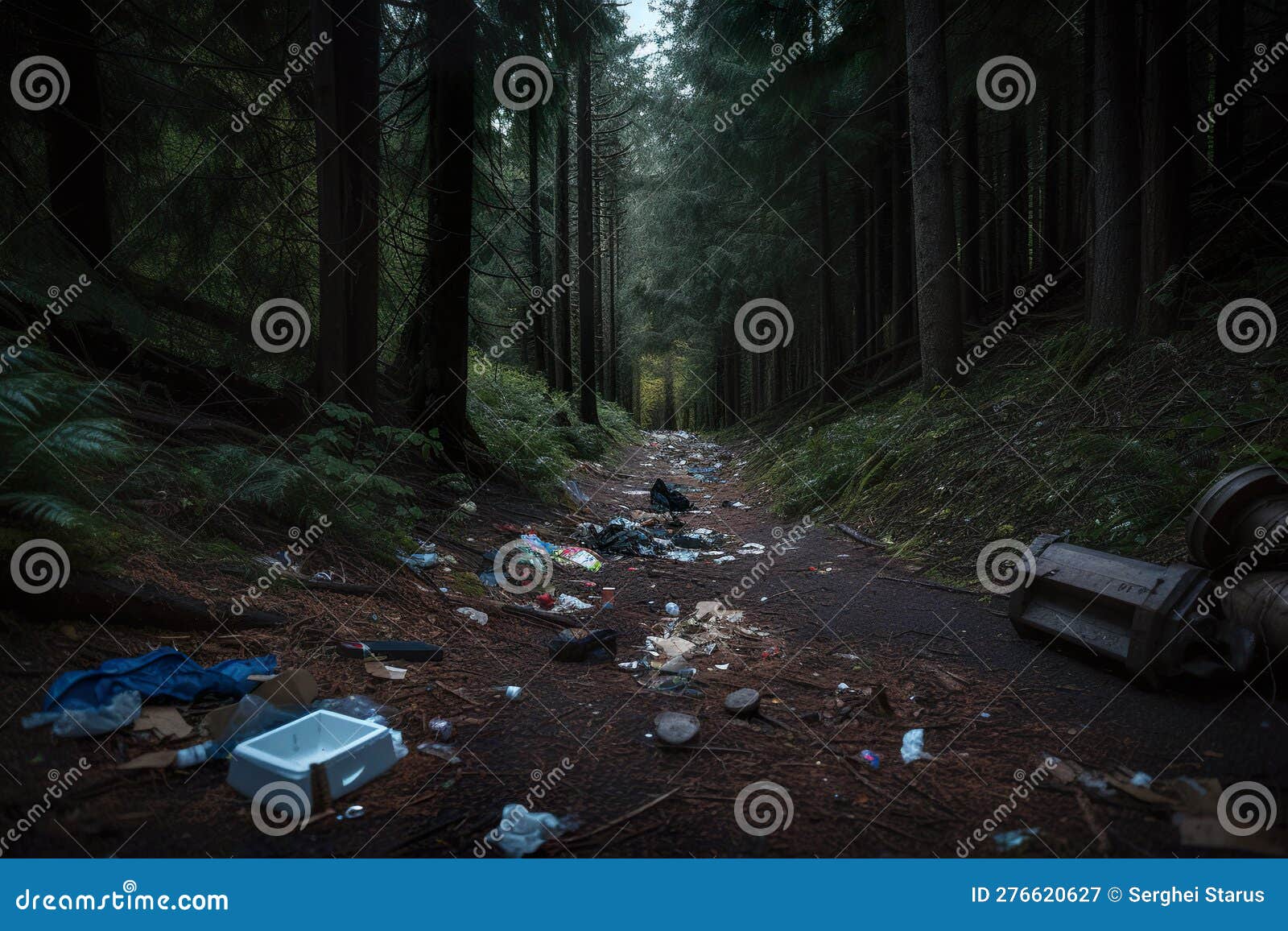 Trash-strewn City From Above, Demands Better Waste Disposal. Crisis In ...