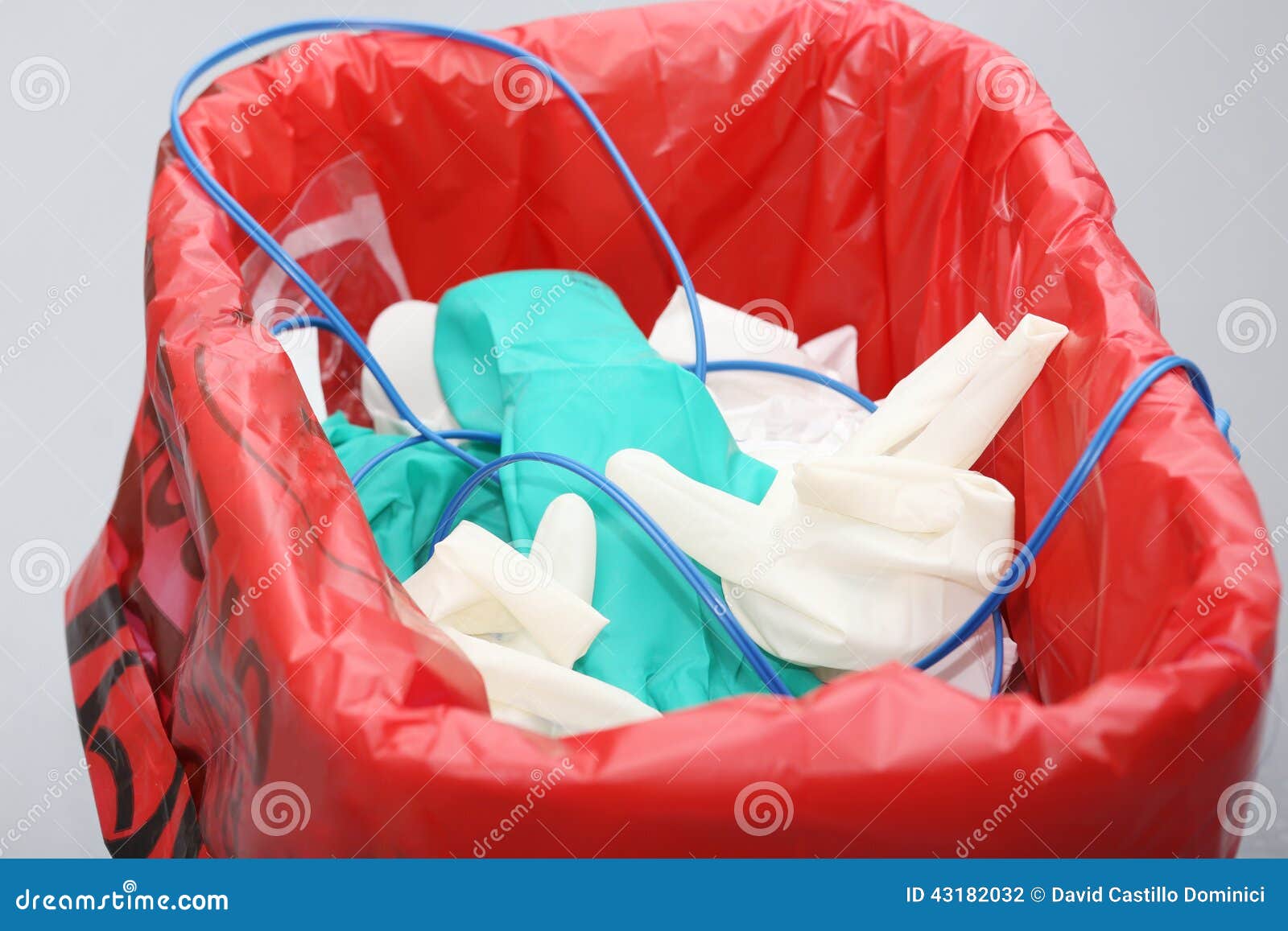 Trash with Surgery Disposable Objects Stock Photo - Image of objects ...