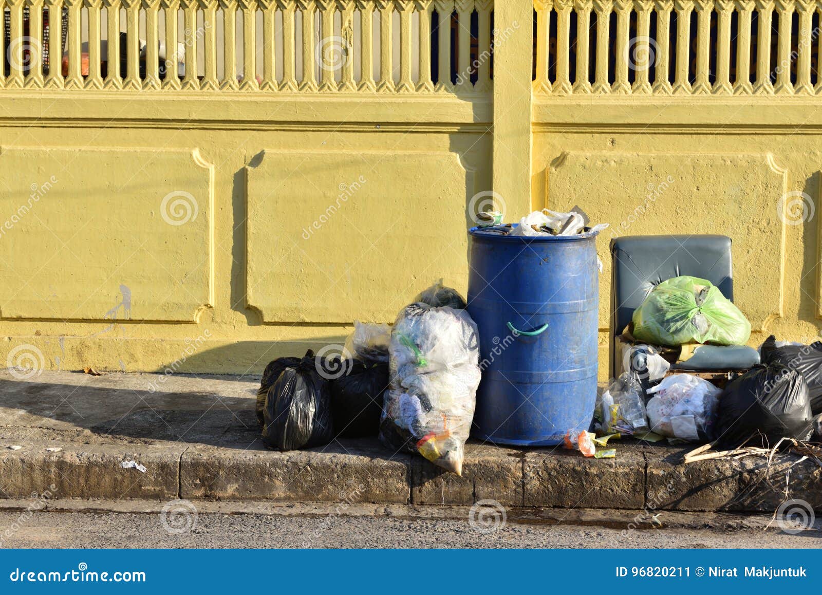 Trash stock image. Image of strike, road, paper, nature - 96820211