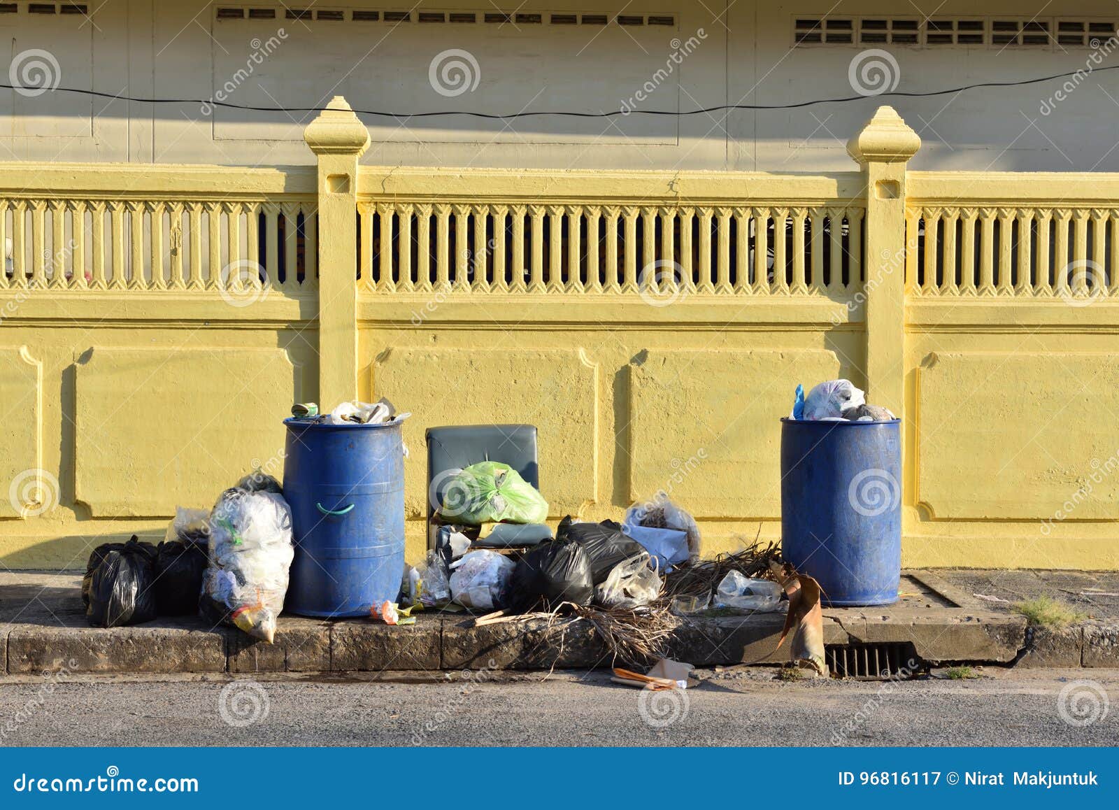 Trash in the trash stock image. Image of plastic, filth - 96816117