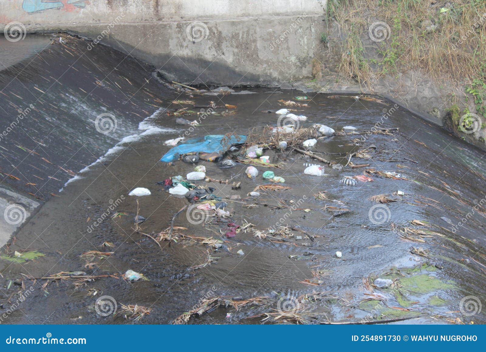 Trash Under the Bridge in Indonesia Stock Photo - Image of trashbag ...