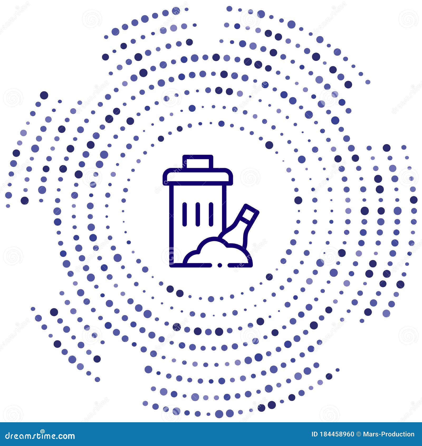 Trash Vector Icon. Trash Editable Stroke. Trash Linear Symbol for Use ...