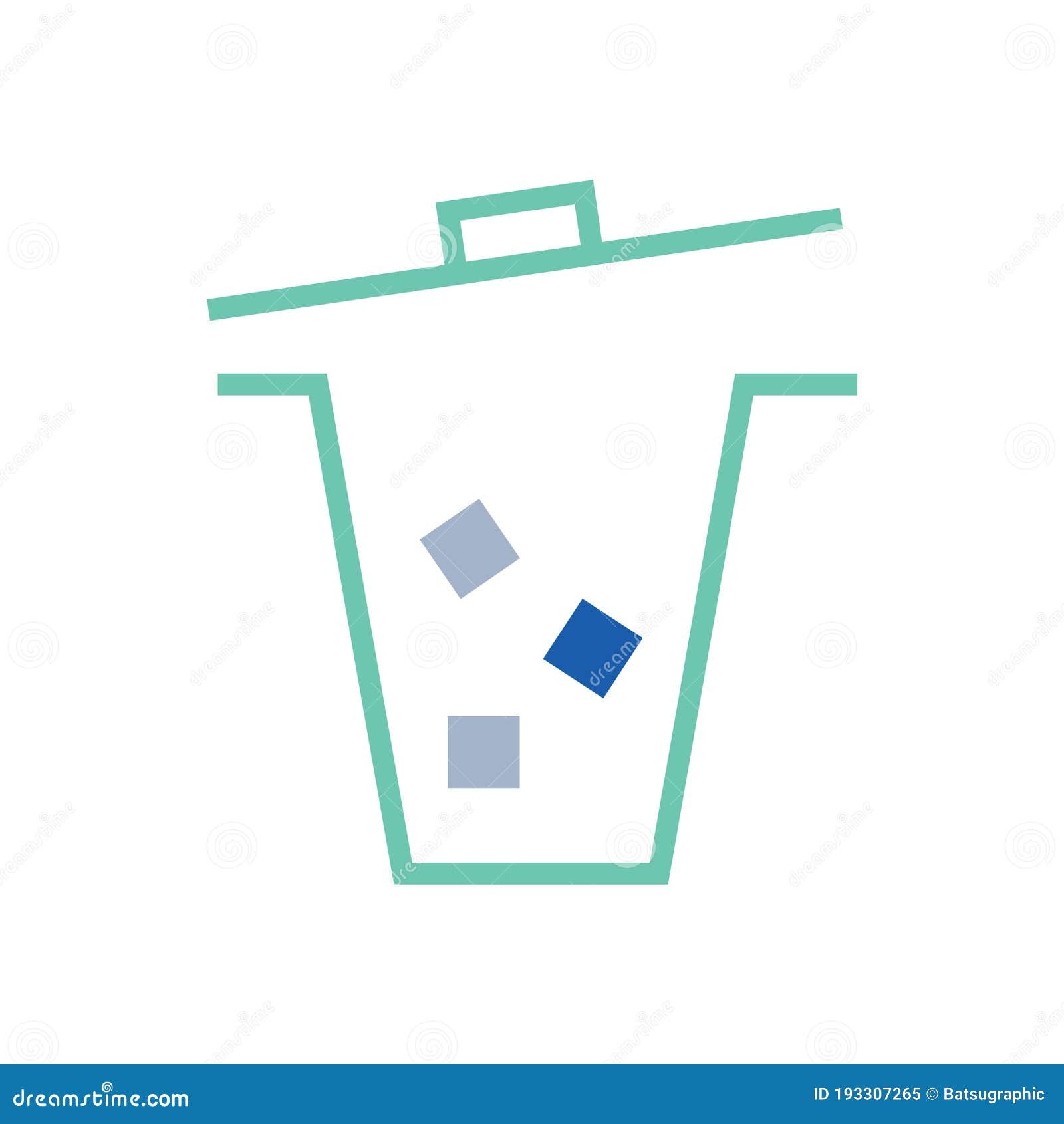 Trash Vector Icon Logo Design Stock Vector - Illustration of logo ...