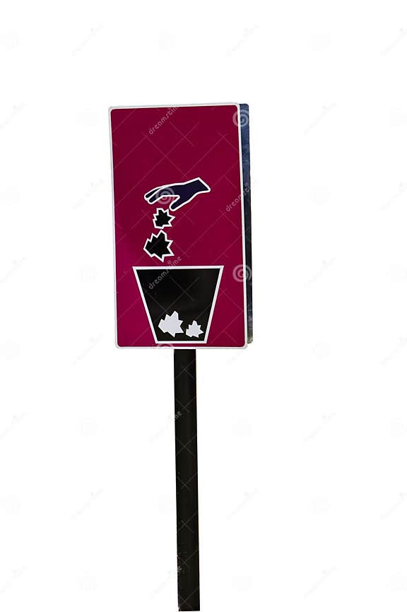 Trash warning Sign stock image. Image of notice, warning - 19317379