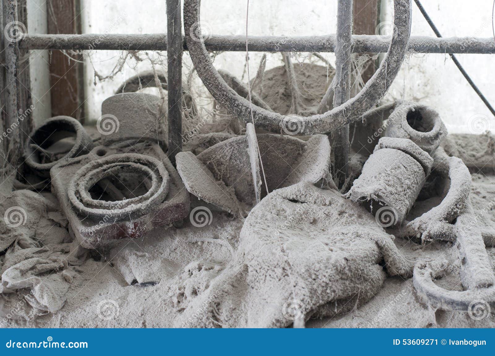 Trash on the windowsill stock image. Image of emptiness - 53609271