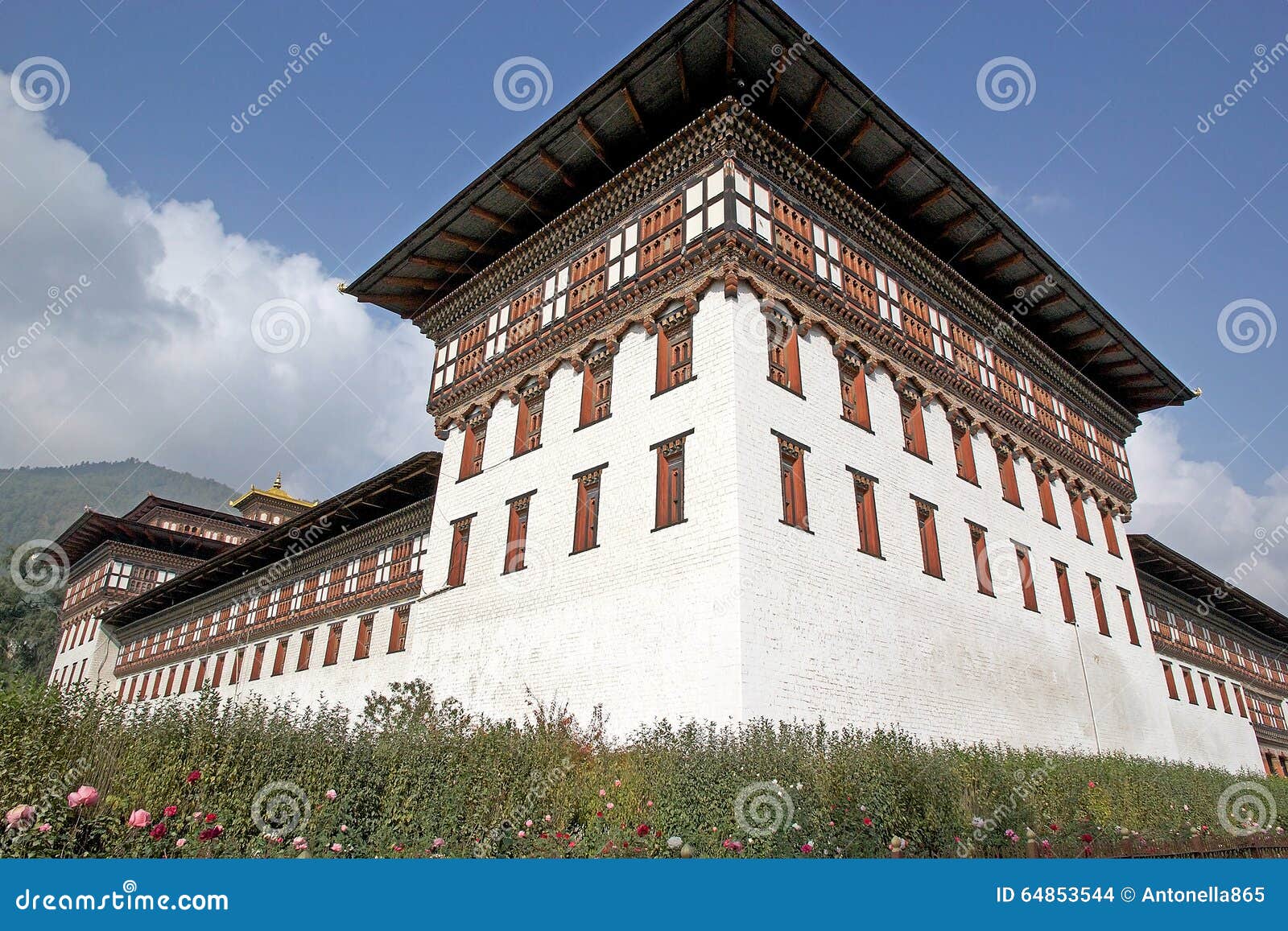 Trashi Chhoe Dzong, Thimphu, Bhutan Foto de Stock - Imagem de ...