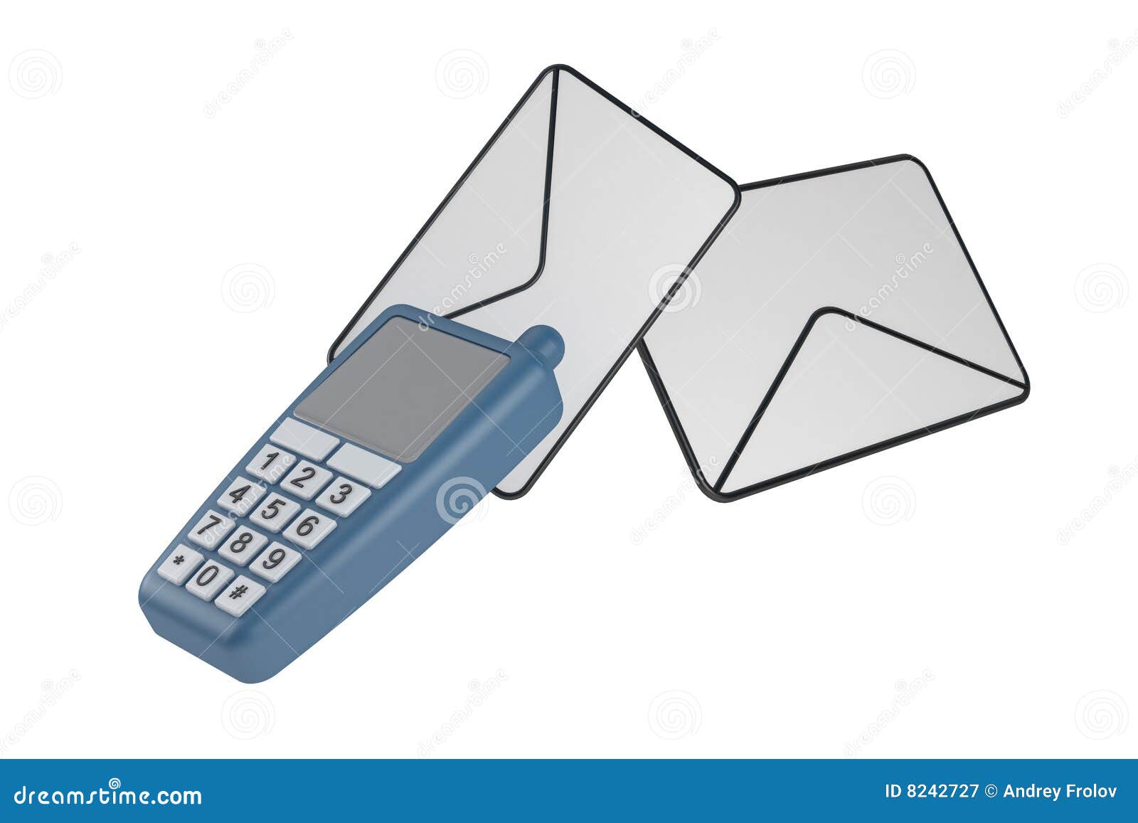 Trasmetta gli sms immagine stock. Immagine di cellula - 8242727