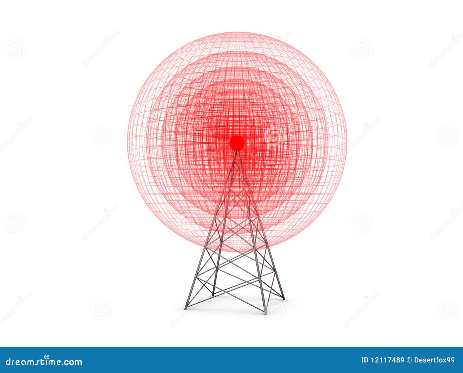 Trasmettitore del segnale immagine stock. Immagine di onda - 12117489