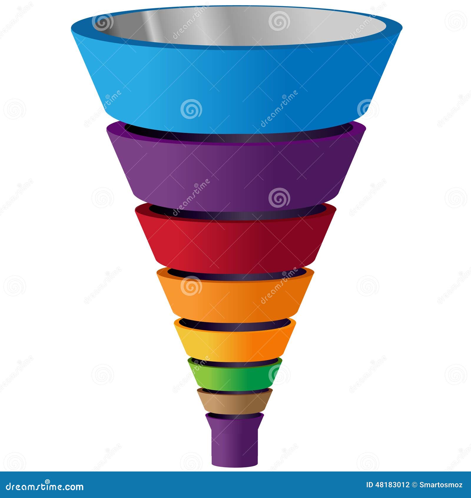 Tratt vektor illustrationer. Illustration av affär, isolerat - 48183012