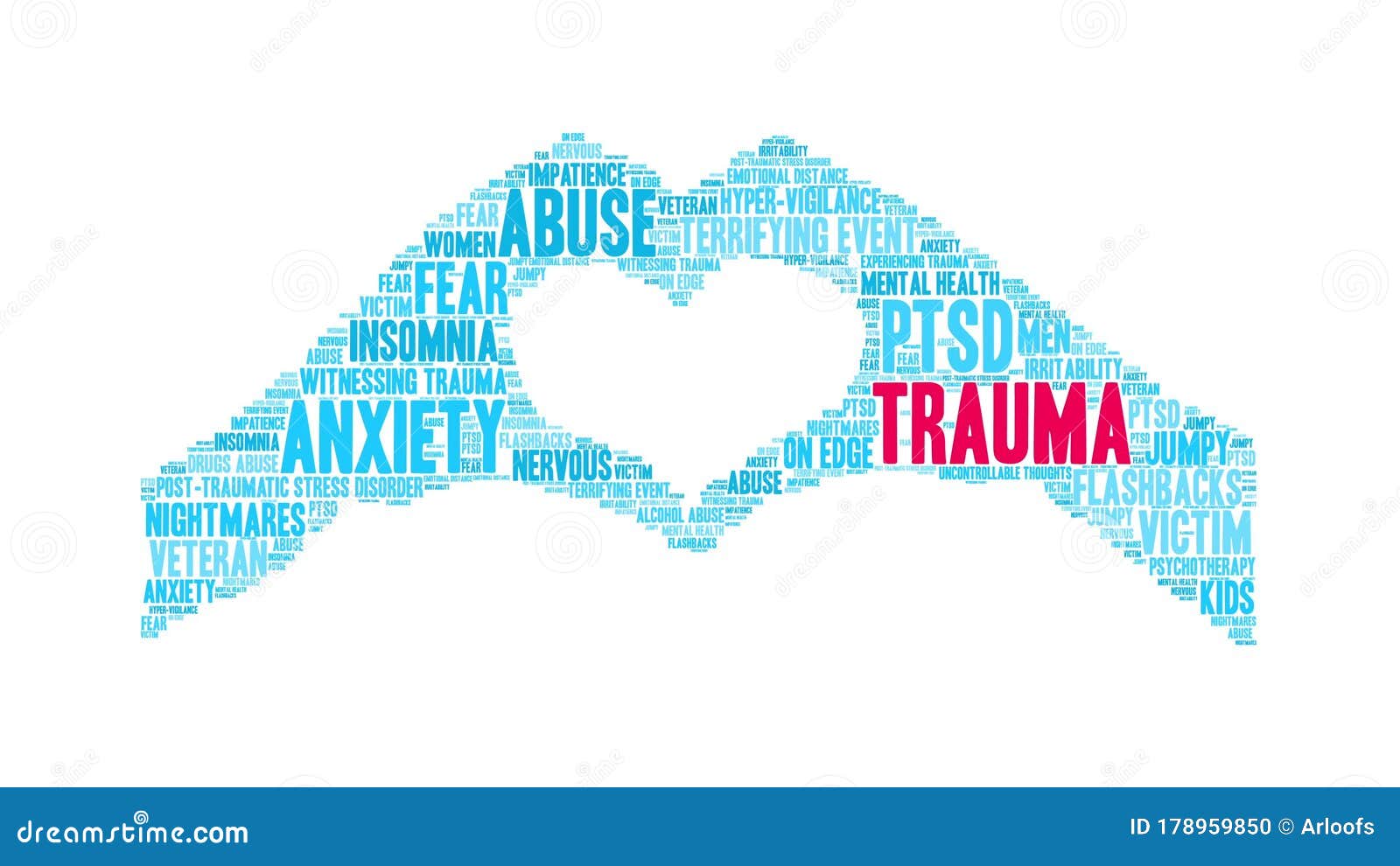 Trauma Animated Word Cloud stock footage. Video of thoughts - 178959850