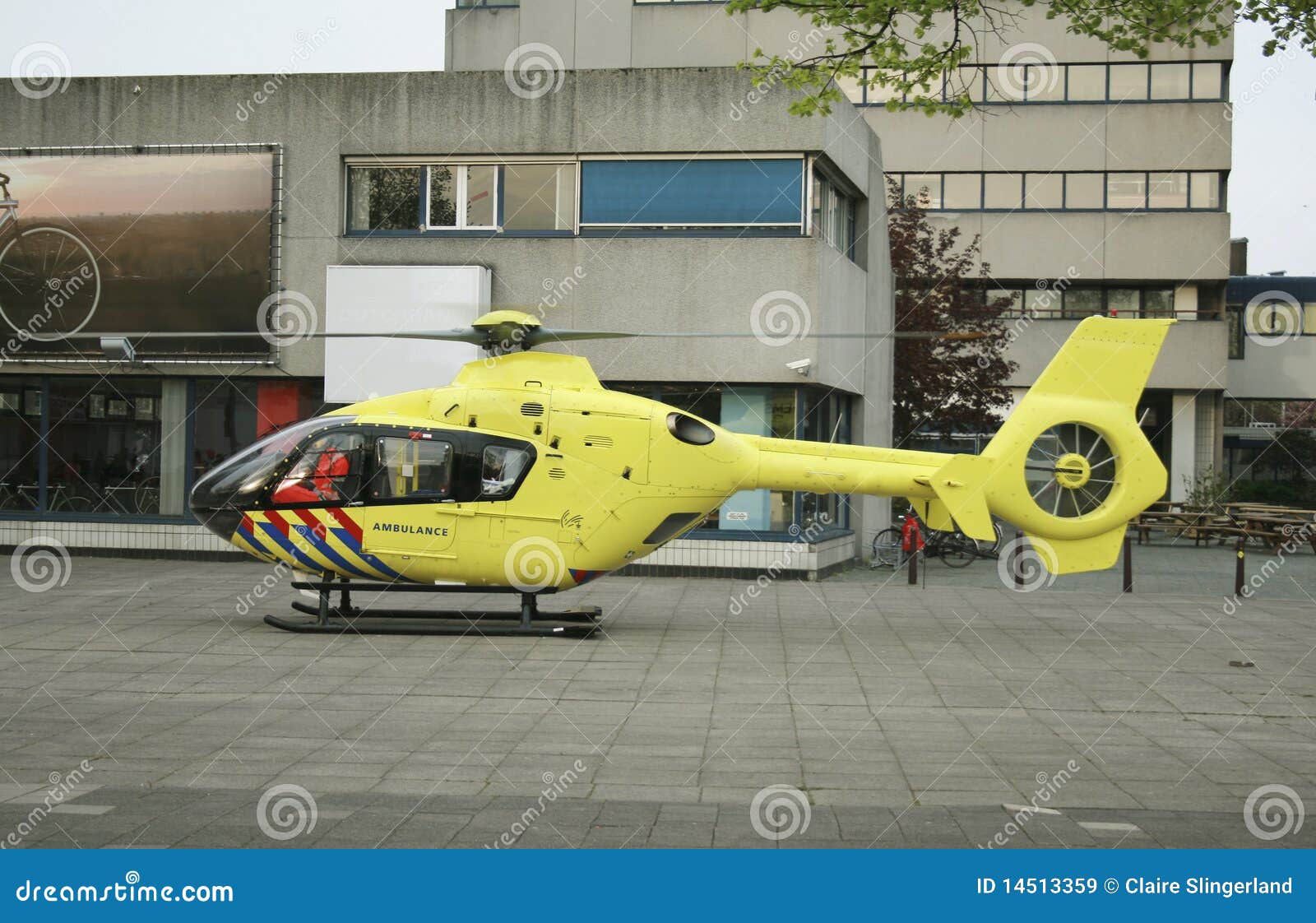 Trauma Helicopter stock image. Image of square, flying - 14513359