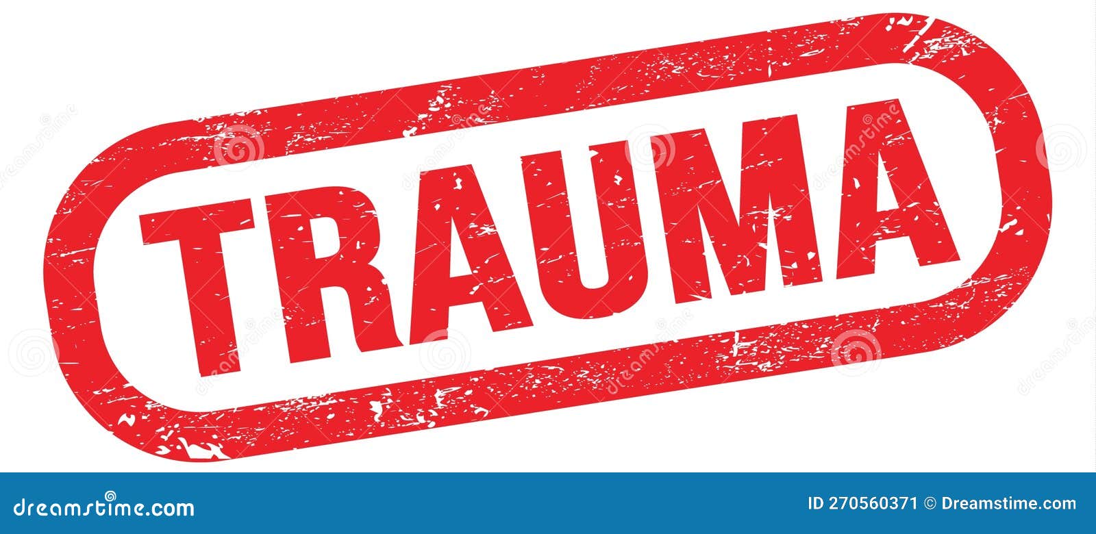 TRAUMA, Text on Red Rectangle Stamp Sign Stock Illustration ...