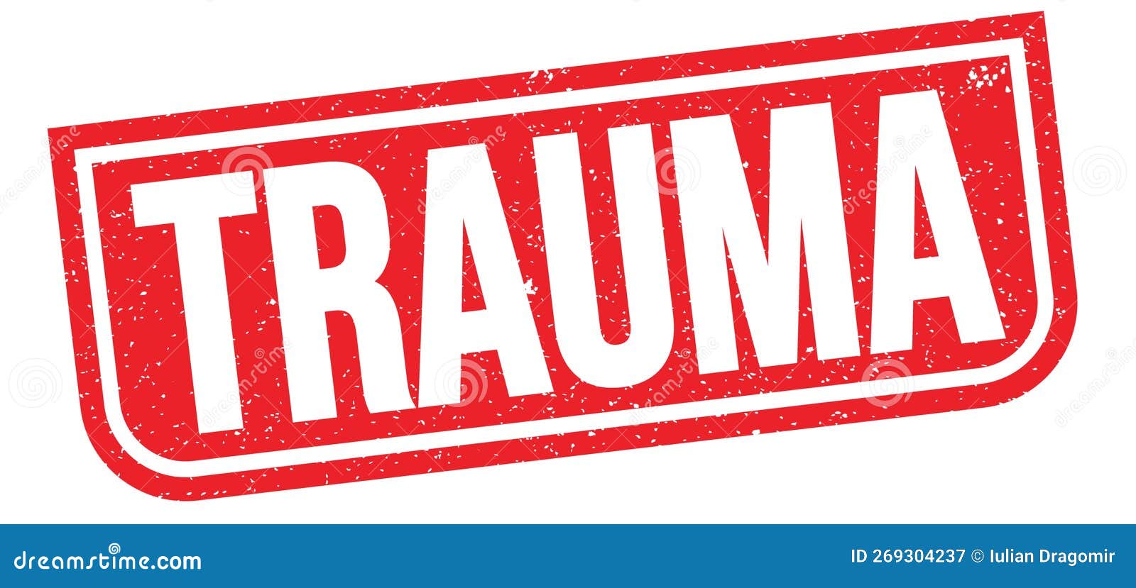TRAUMA Text Written on Red Stamp Sign Stock Illustration - Illustration ...