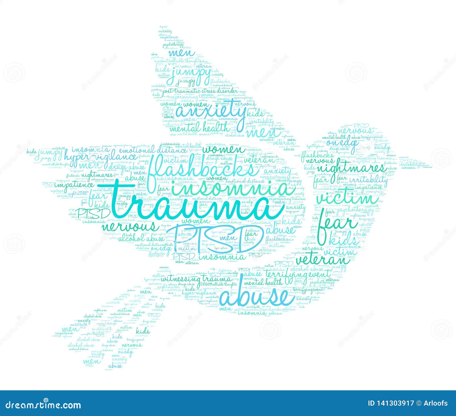 Trauma Word Cloud stock vector. Illustration of experiencing - 141303917