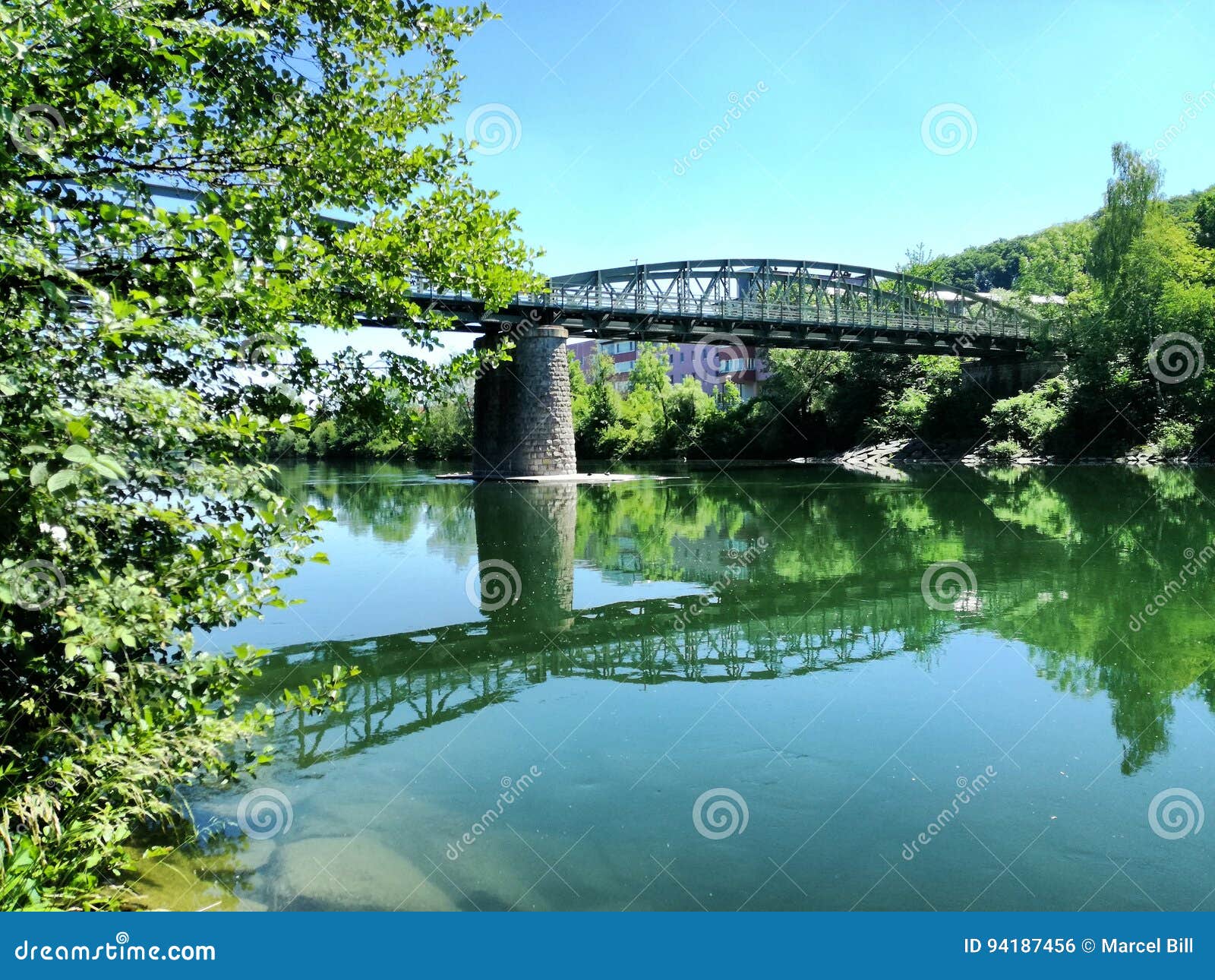 Traun River stock photo. Image of river, wels, traun - 94187456