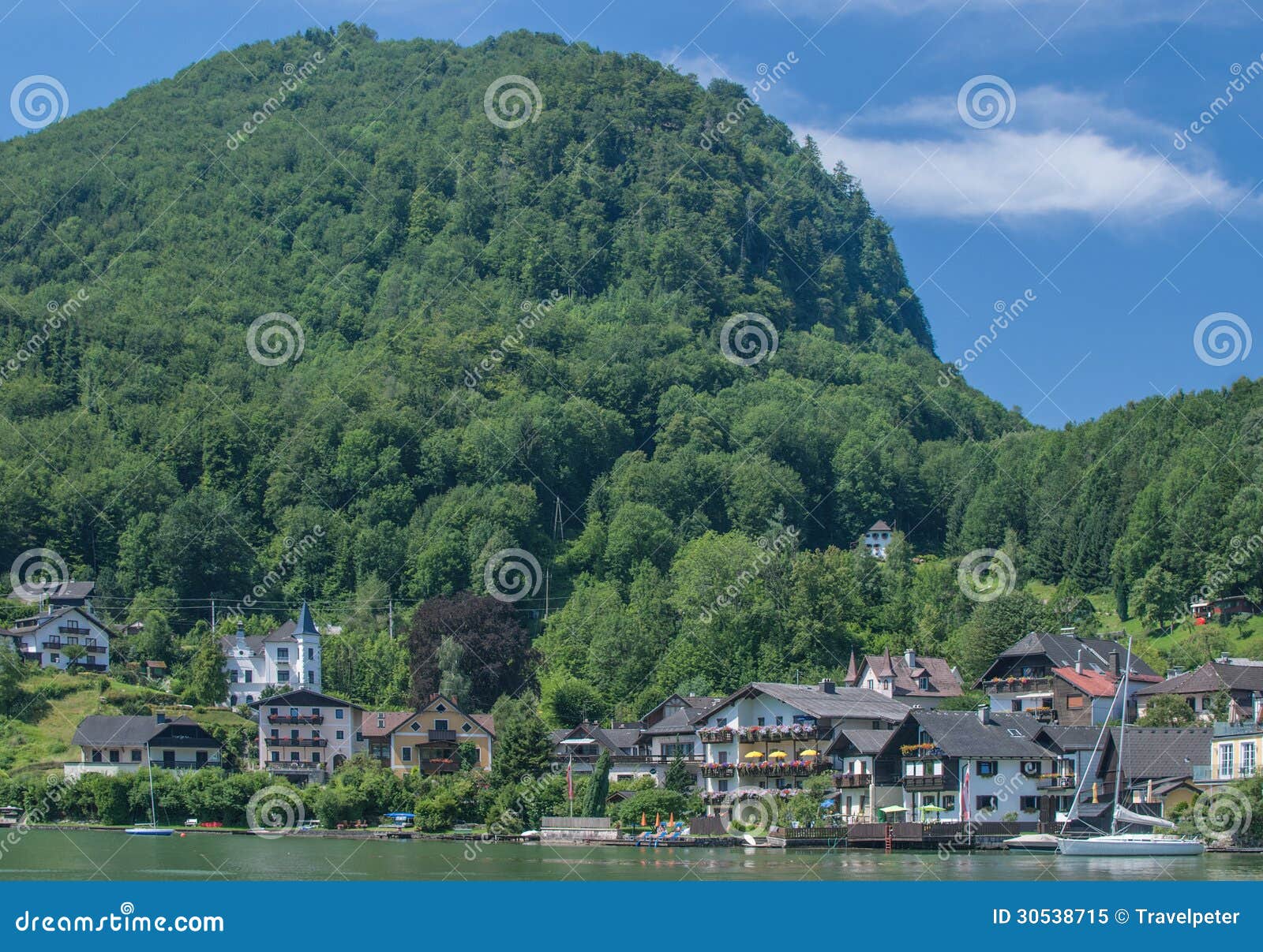 Traunkirchen,Traunsee,upper Austria Stock Image - Image of vacation ...