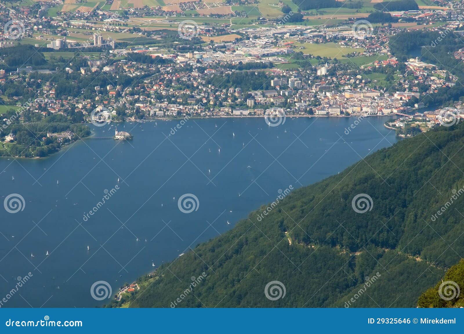 Traunsee, Austria stock photo. Image of tourist, salzkammergut - 29325646