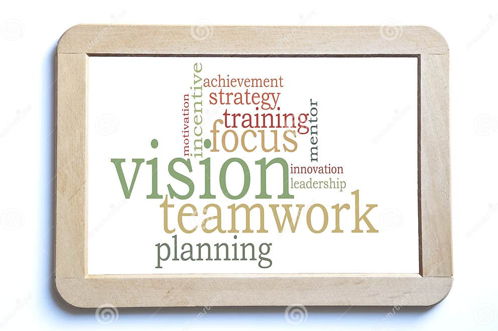 Travail d'équipe de vision photo stock. Image du planification - 57340610