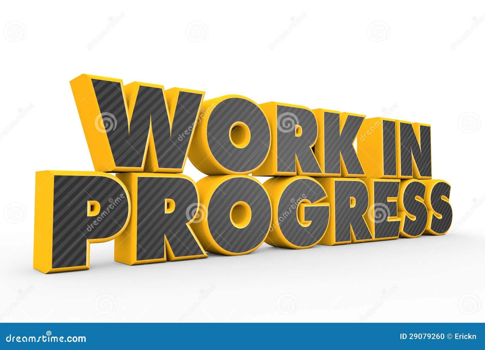 Travail en cours illustration stock. Illustration du progrès - 29079260
