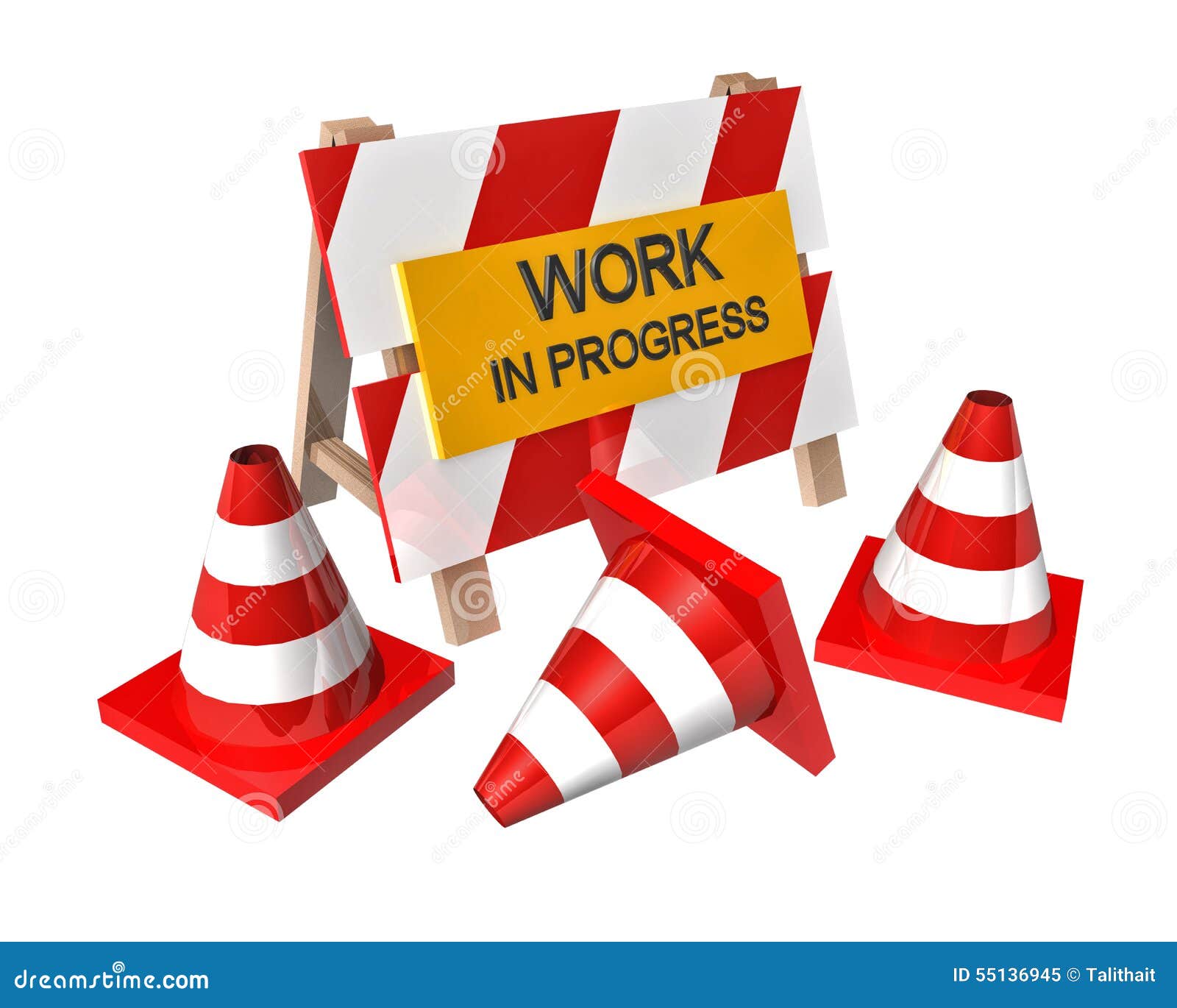 Travail en cours 3d illustration stock. Illustration du activités ...