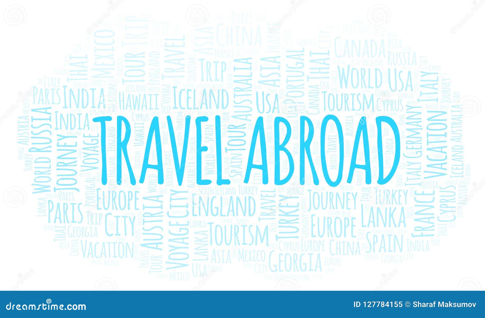 Abroad Word Cube On White Royalty-Free Stock Photography ...