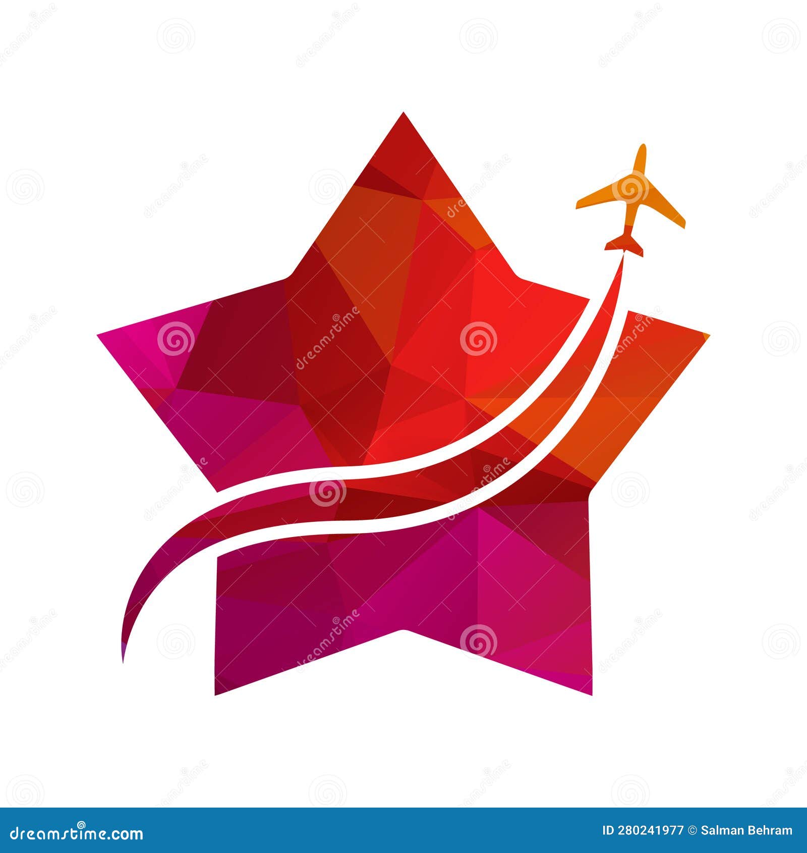 Travel Agency Logo with Star Vector Illustration Stock Vector ...