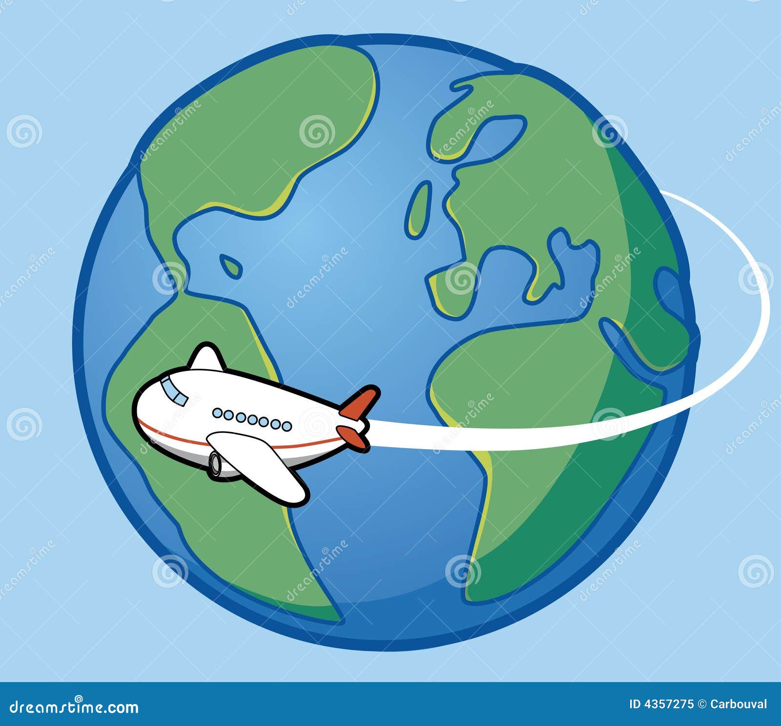 Travel around the world stock vector. Illustration of earth - 4357275