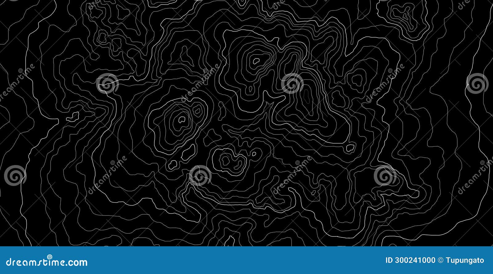Imaginary Mountain Elevation Topography Map Cartoon Vector ...
