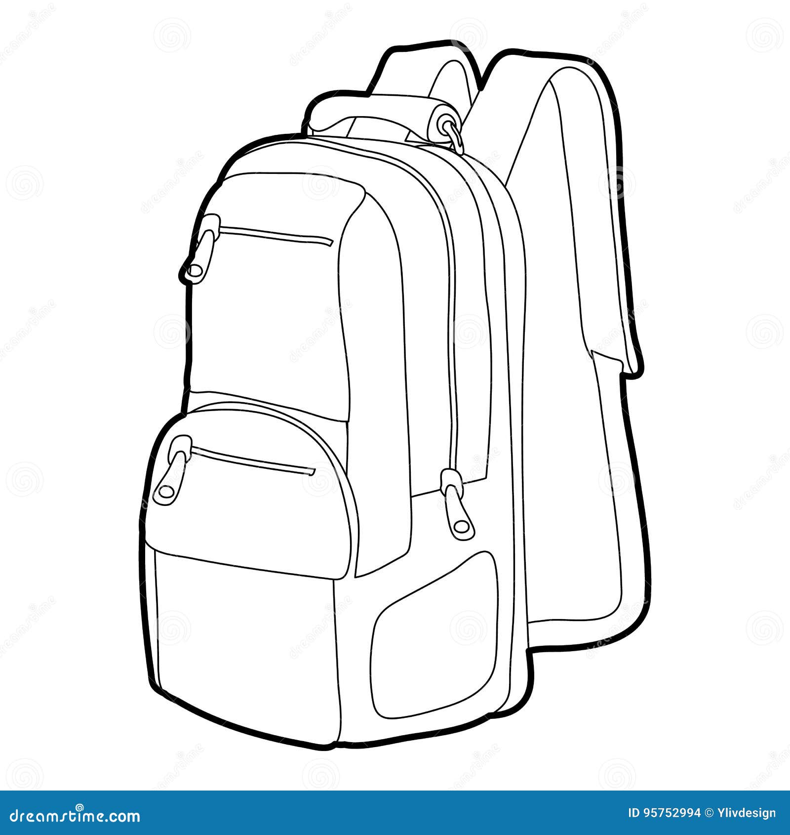 Travel Backpack Icon Outline Stock Vector - Illustration of hiking ... Travel Backpack Icon Outline Stock Vector - Illustration of hiking ...