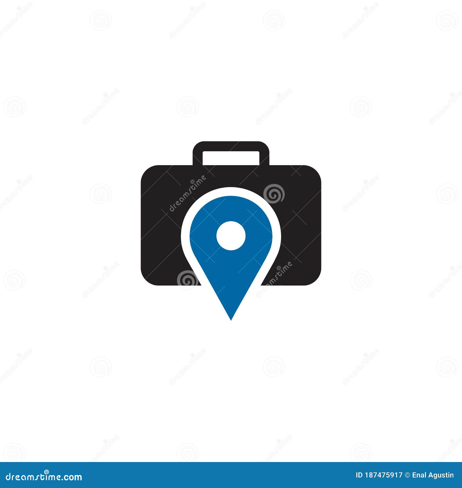 Travel Bag or Luggage or Suitcase Logo Design Template Stock Vector ...