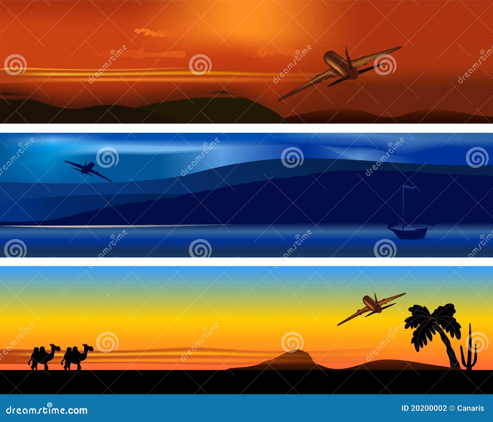 Travel banners, cdr vector stock vector. Illustration of advertise ...