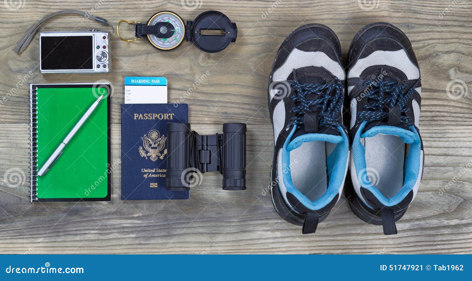 Travel basic accessories stock image. Image of passport - 51747921