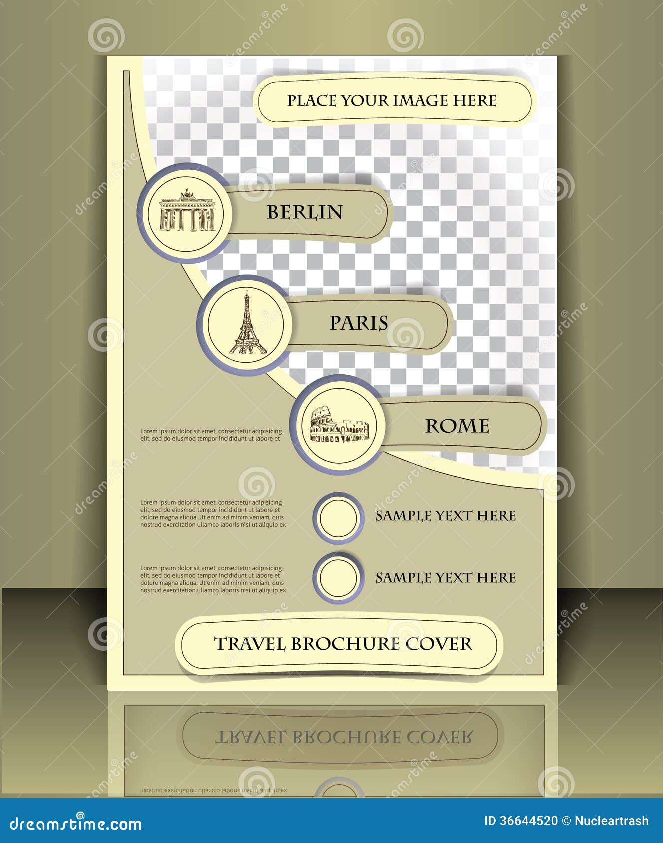 Travel brochure stock vector. Illustration of banner - 36644520