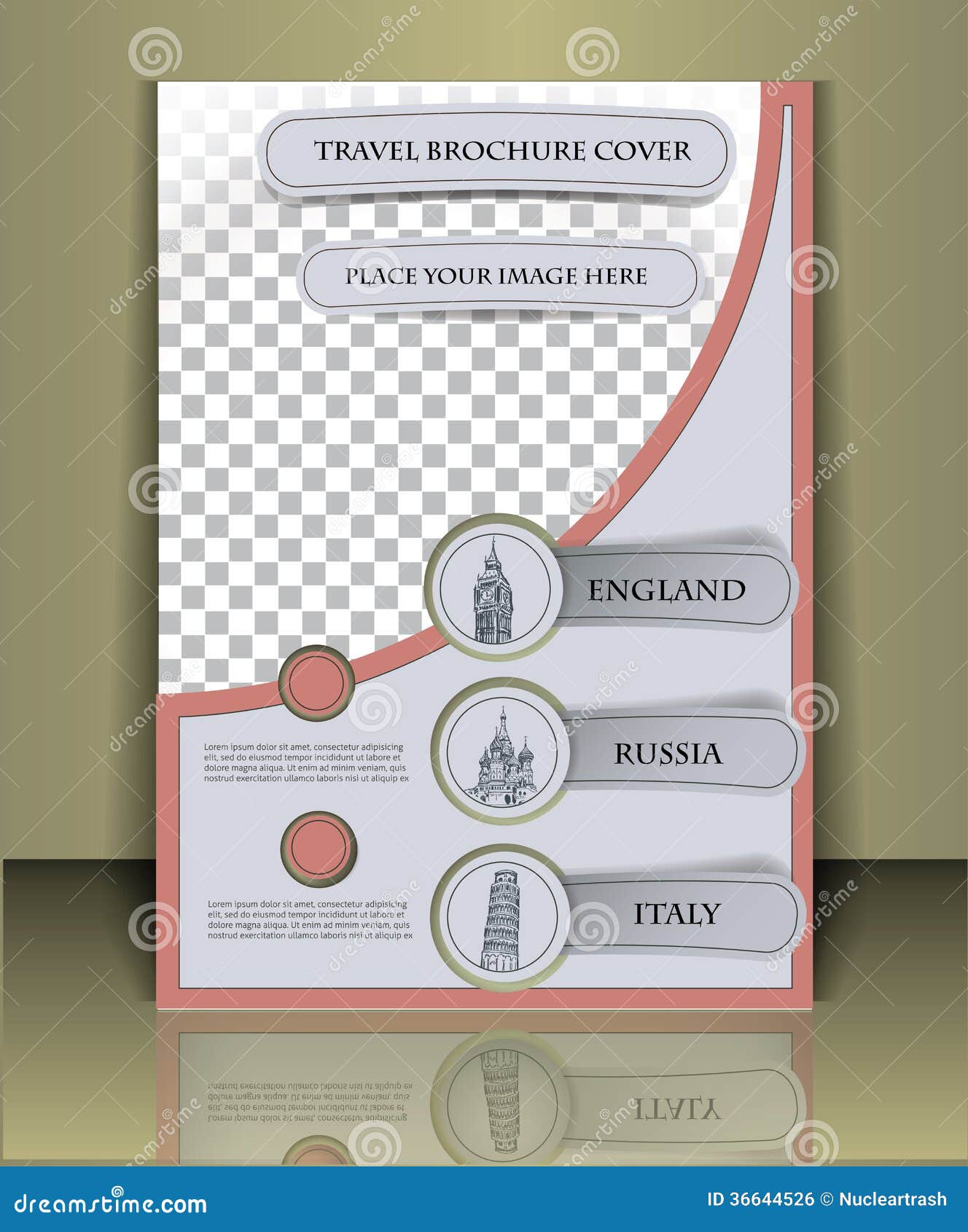 Travel brochure stock vector. Illustration of business - 36644526