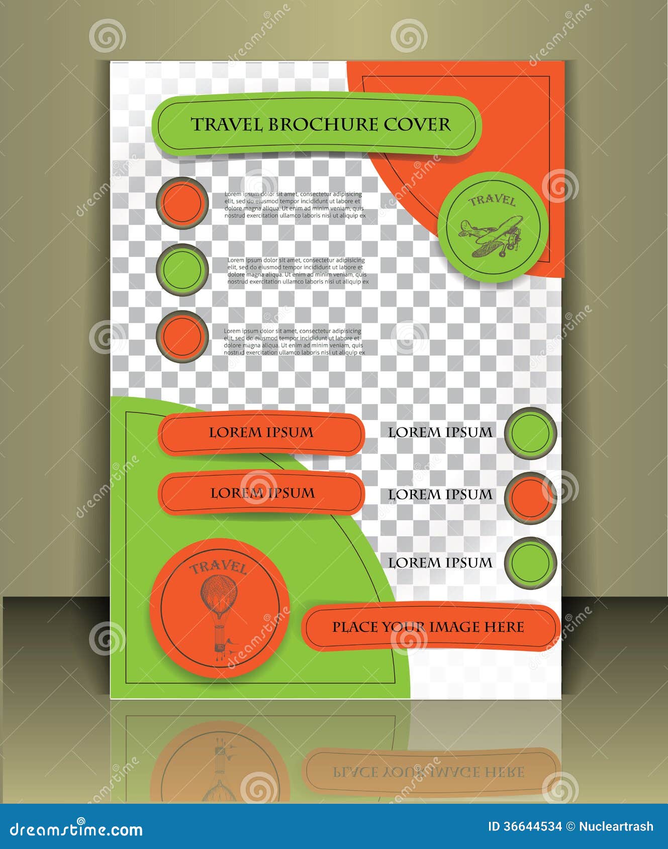 Travel brochure stock vector. Illustration of flyer, concept - 36644534