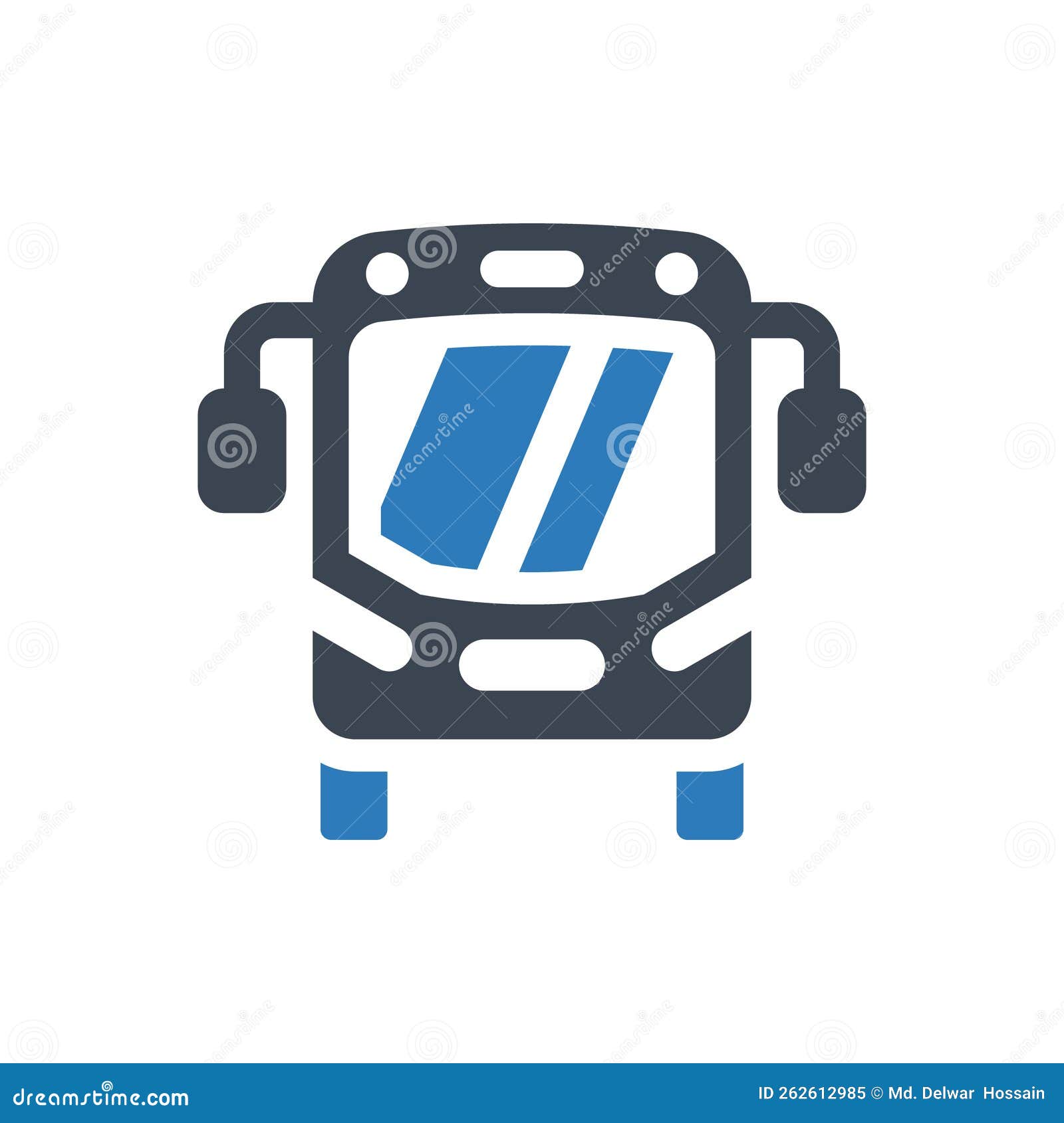 Travel bus icon stock vector. Illustration of sign, transport - 262612985