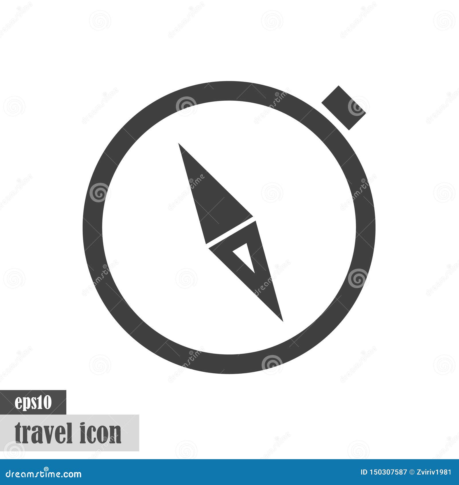 Travel and Camping - Direction Compass Vector Icon Eps10 Stock ...