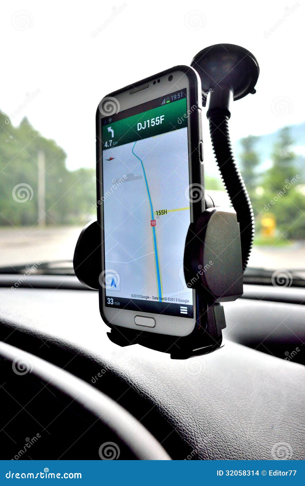 Travel by car with Gps editorial stock image. Image of meter - 32058314