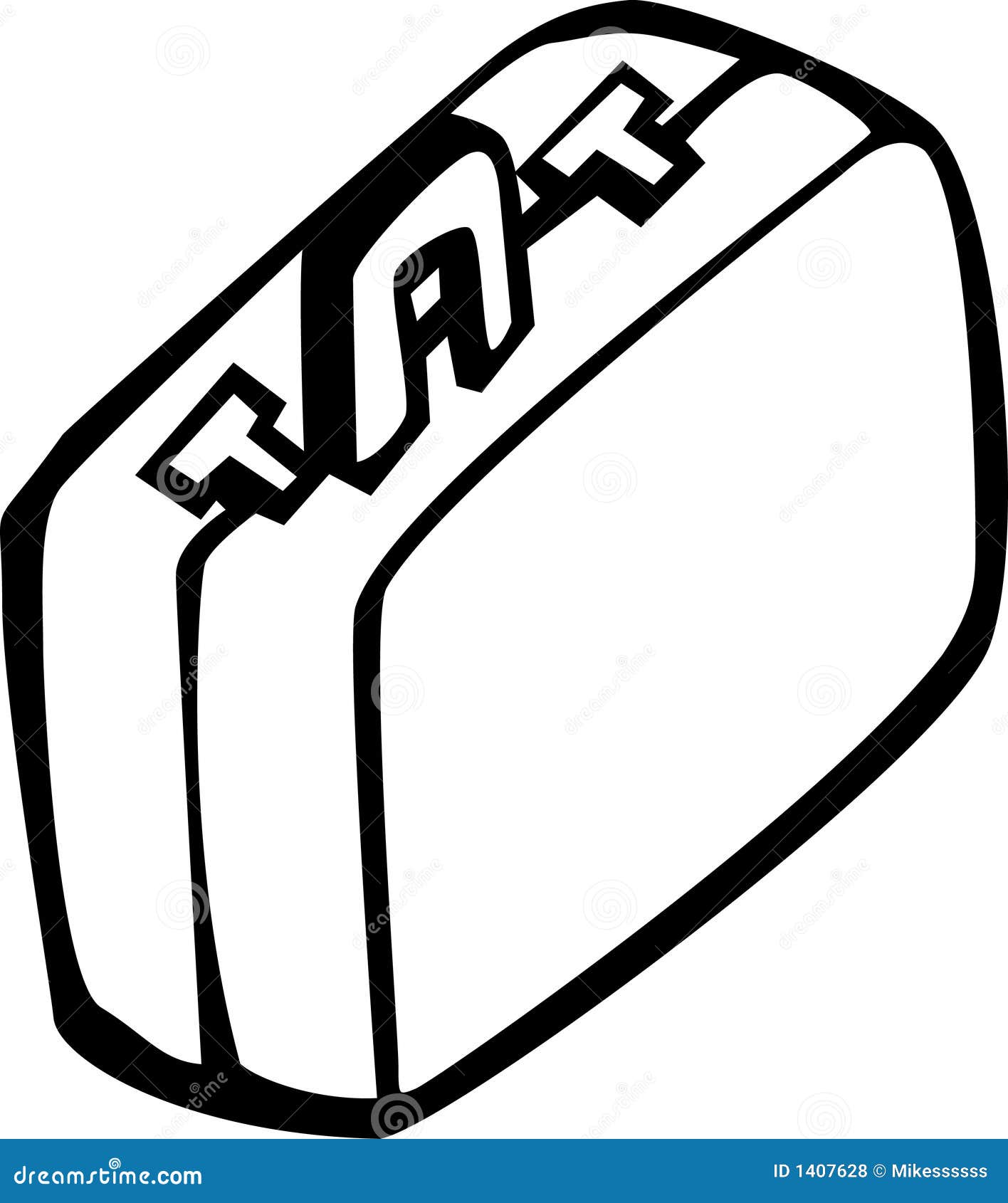 Travel Case Vector Illustration Stock Vector - Illustration of ...