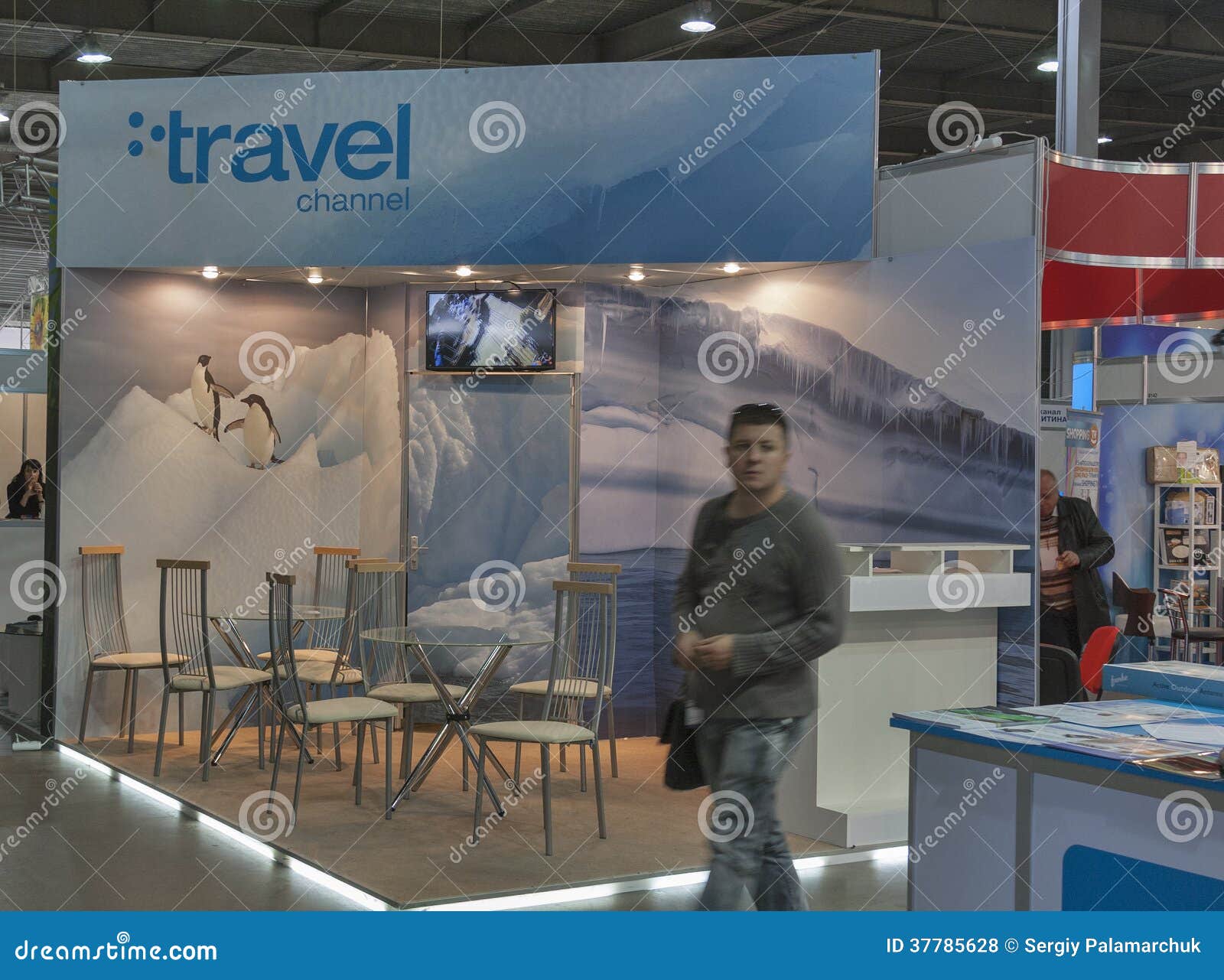 Travel Channel booth editorial stock photo. Image of arctic - 37785628