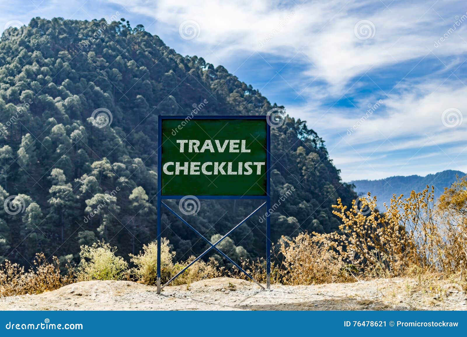 Travel Checklist Concept. Notebook With Blank Checklist On Wooden ...