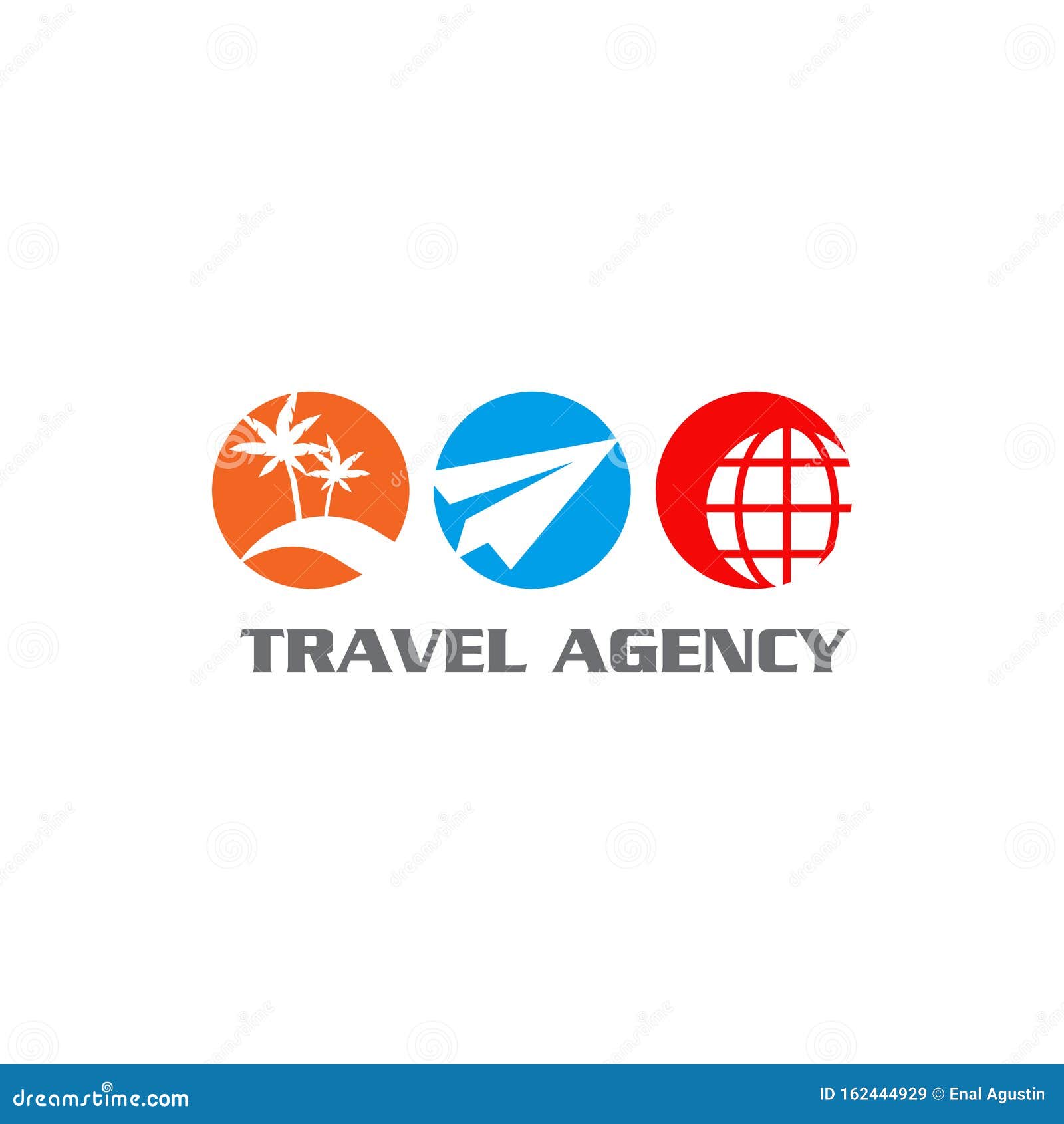 Travel Company Logo Design Inspiration Stock Illustration ...