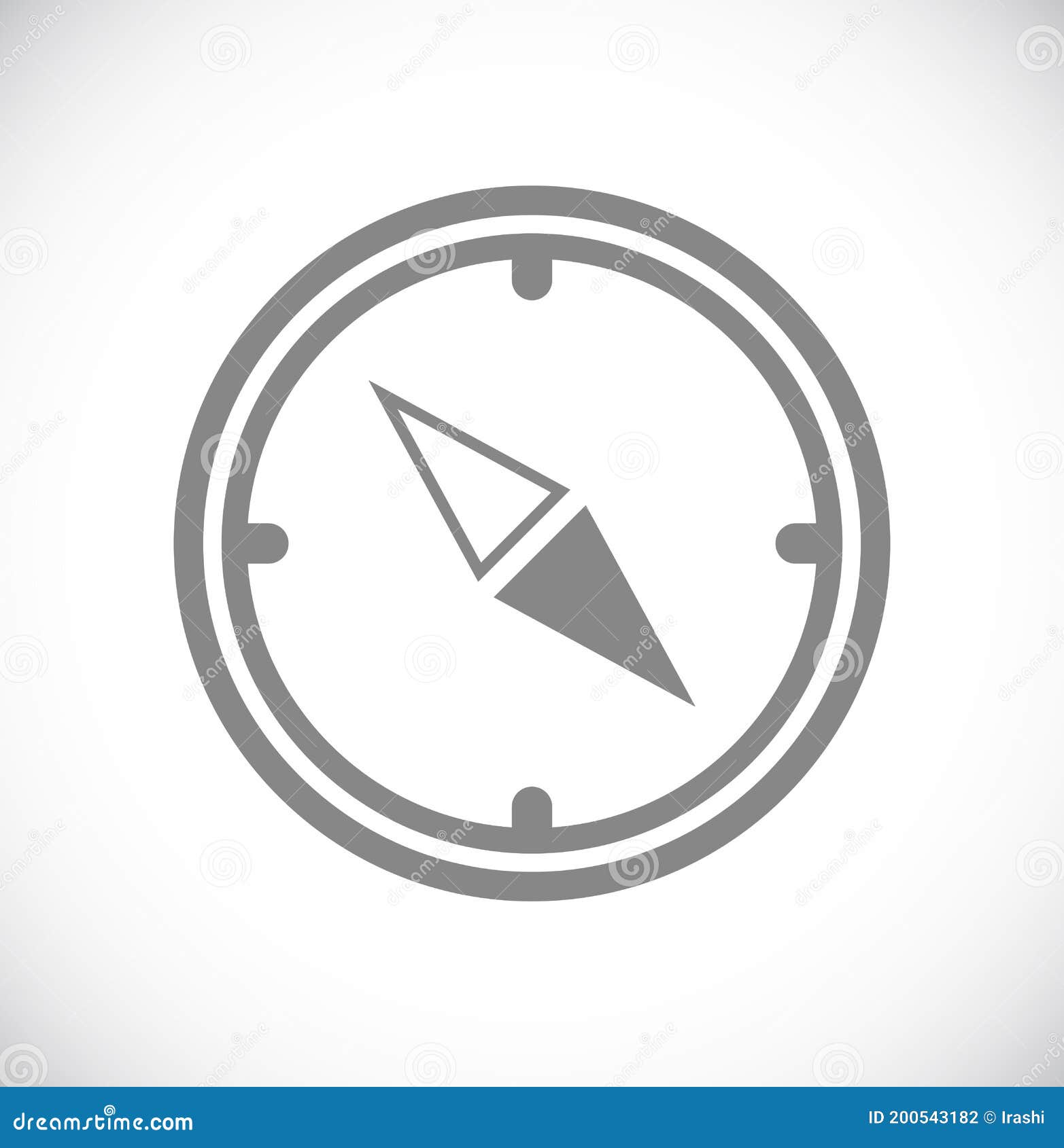 Travel compass icon stock vector. Illustration of isolated - 200543182
