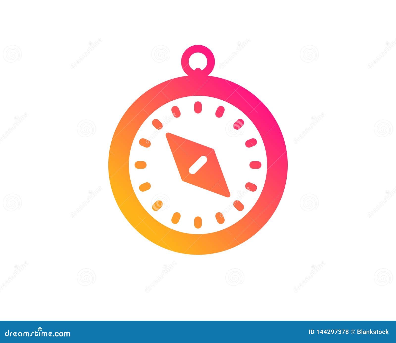 Travel Compass Icon. Trip Sign. Vector Stock Vector - Illustration of ...