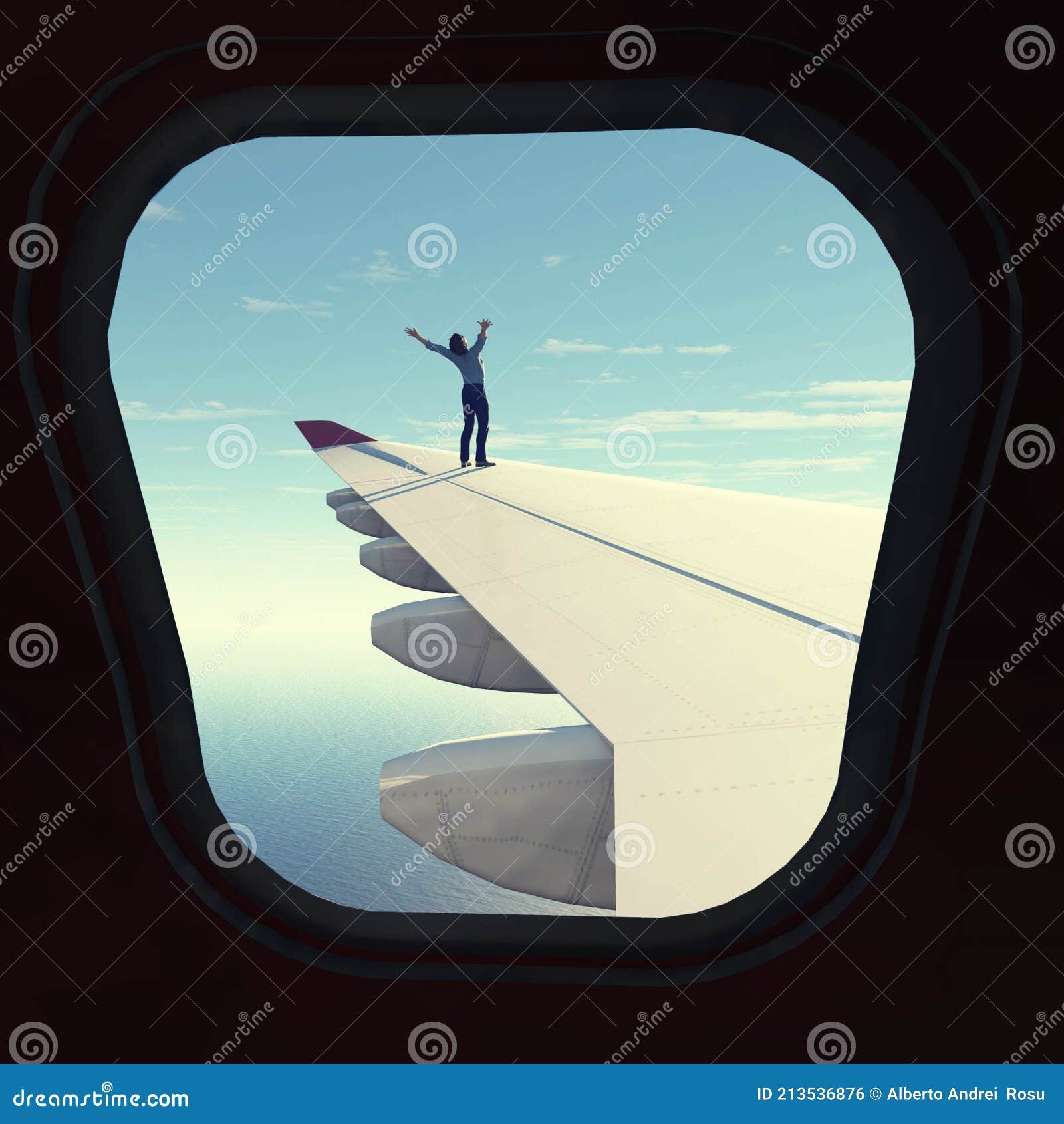 Airplane Wing Cartoon Vector | CartoonDealer.com #48039697