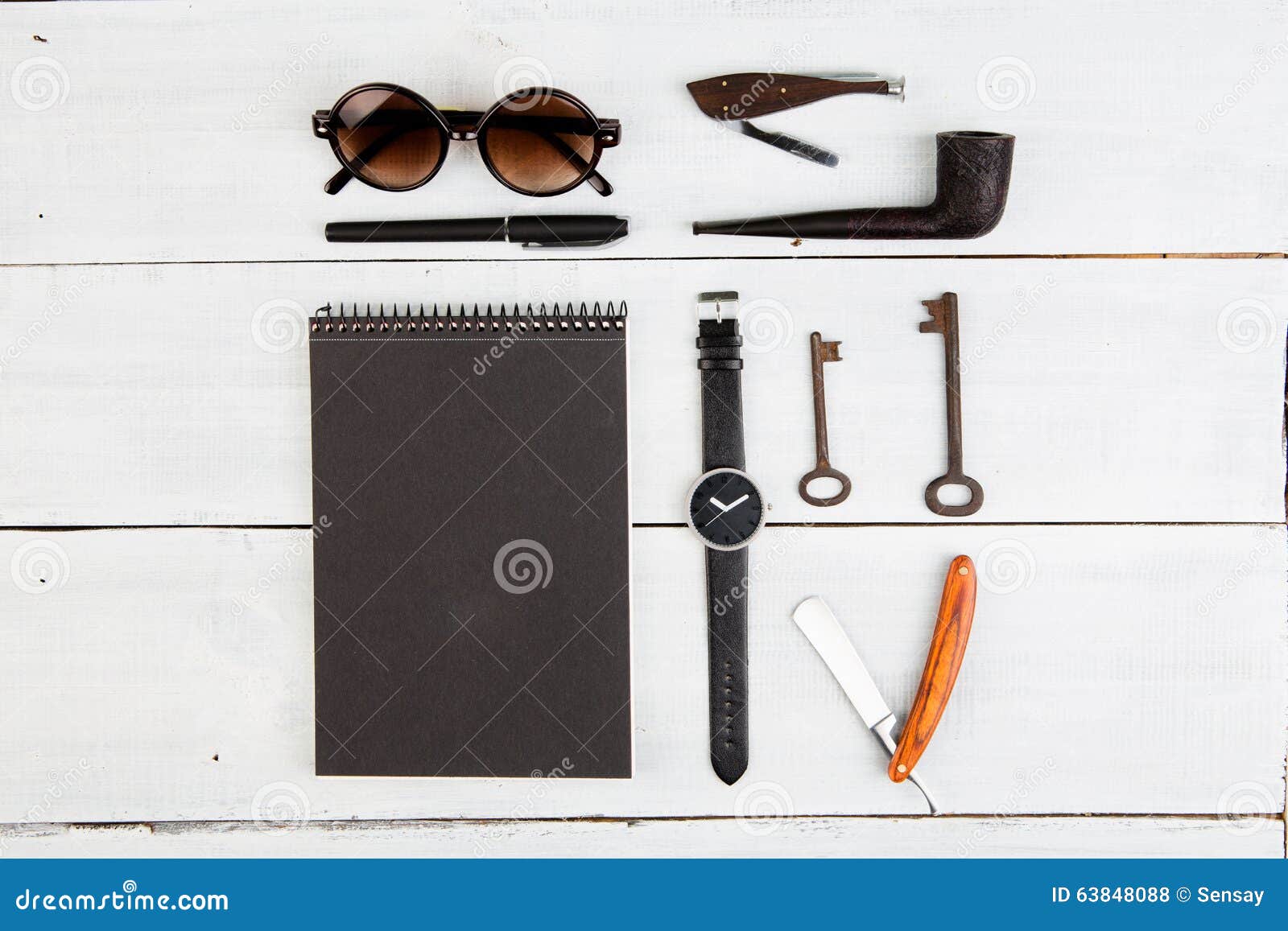 Travel Concept - a Set of Cool Accessories Stock Photo - Image of belt ...
