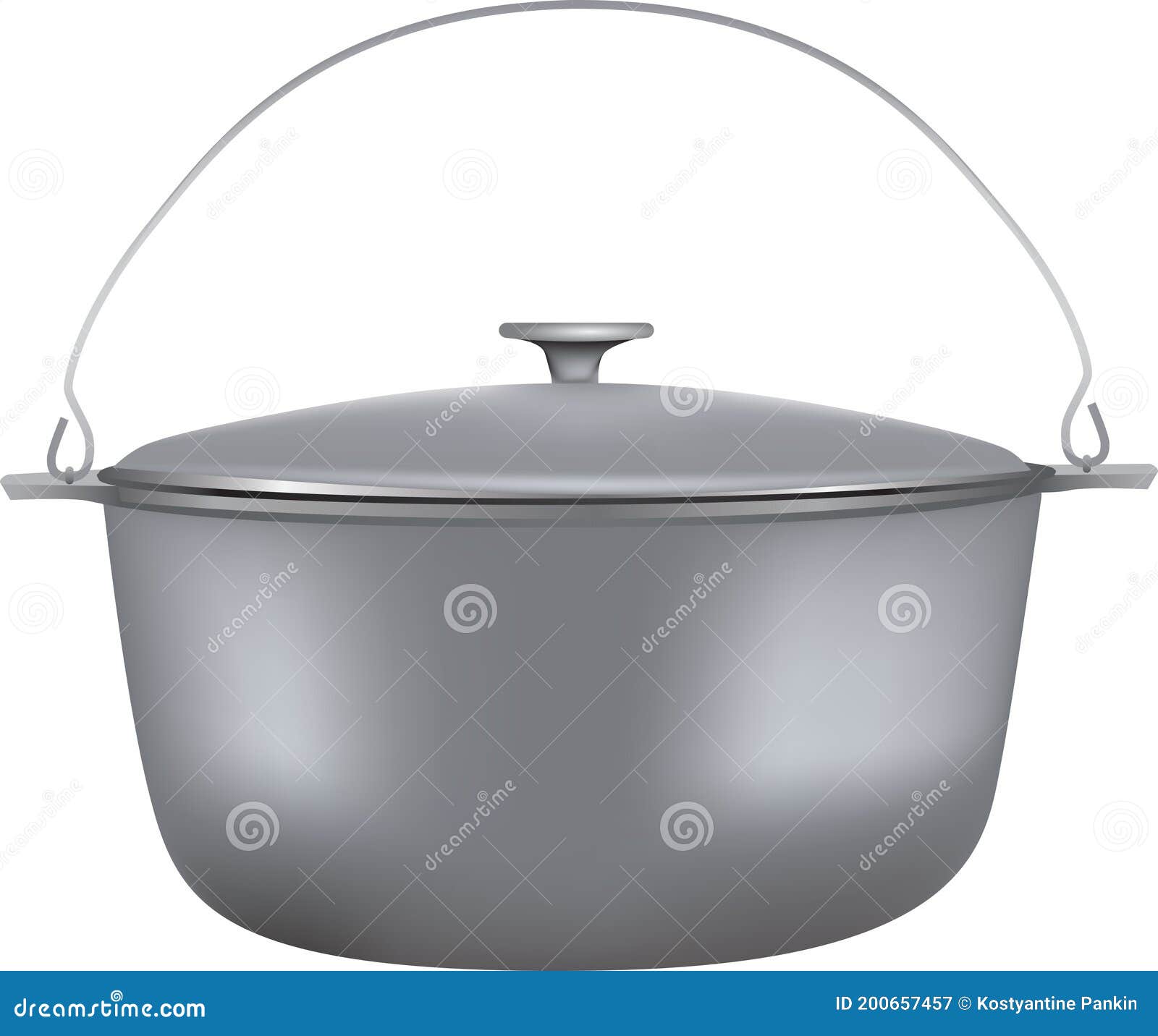 Camping cooking pot stock vector. Illustration of flunky - 200657457